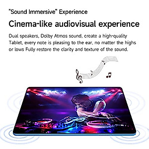 Tablet for Android10.1, 10.1 Inch 1600x2560 HD Touchscreen, 8 Core Processor, 6G RAM 128G ROM, 5G WiFi Bluetooth5.0 GPS, 8 24MP Dual Camera, 4G Network Calling