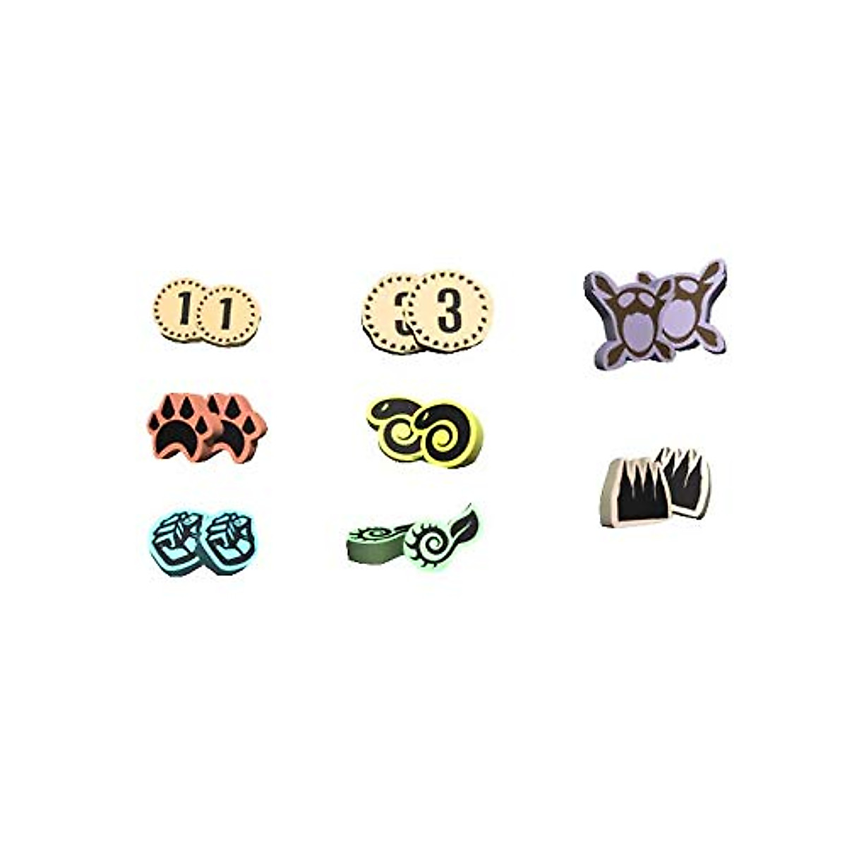 Greater Than Games | Spirit Island: Premium Token Pack 1 | Cooperative Strategy Board Game Accessory | Premium Component Upgrade