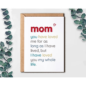 Mom You Have Loved - Special Mom's Day Card - Birthday Card For Mom - Sentimental Card For Mom - Meaningful Card For Mom…