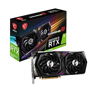 MSI Gaming GeForce RTX 3060 12GB 15 Gbps GDRR6 192-Bit HDMI/DP PCIe 4 Twin-Frozr Torx Fan Ampere RGB OC Graphics Card (RTX 3060 Gaming X 12G) (Renewed)