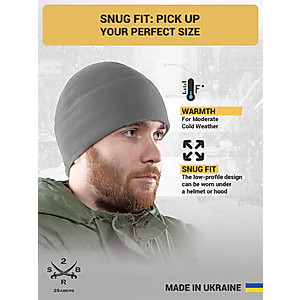 2SBR 2SABERS Fleece Winter Warm Watch Cap - Mens - Army Military Tactical Skull Beanie Hat