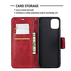 Glow Co., Ltd. iPhone 11 Pro Notebook Type Case with Strap, Red, Tempered Glass & Stylus Pen Included 406-2-02