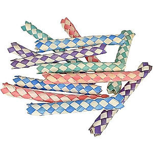 The Dreidel Company Classic Finger Traps, Chinese Bamboo Toys, Assorted Colors, 5" Inches (12-Pack)