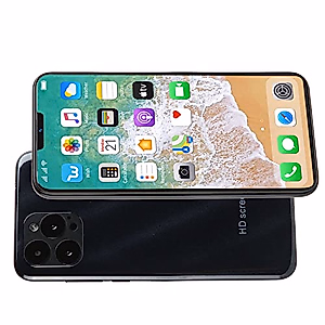 RTLR Unlocked Smartphone Black 4GB RAM 32GB ROM 6000mAh Lithium Battery Mobile Phone 100‑240V for Work (US Plug)