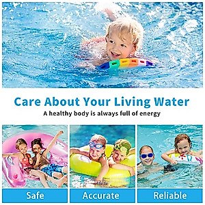 SuperCheck Pool and Spa Salt Test Strips for Sodium Chloride Level Testing, 0-6000 ppm, 2 Packs, Pool Salt Test Strips, Measure Chloride Ion Contents in Chloride Based Salt Solutions, Pool Salt Tester