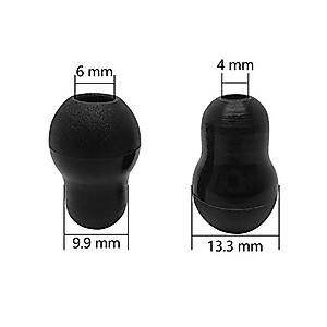 LUFOX 2 Pair Black Color Silicone Ear Tips Earbud Replacement for Littmann Stethoscope ¡­
