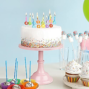 3 Pcs Cake Stand Set Pink Cupcake Holder Display Round Dessert Serving Platter for Girl's Party Wedding Birthday Baby Shower Home Decoration 8"/10"/12