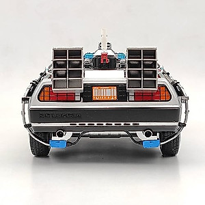 HW 1/18 Elite for Back to The Future Time Machine Ultimate Edition BCJ97 Diecast Car Models Hobbies Collection Gifts