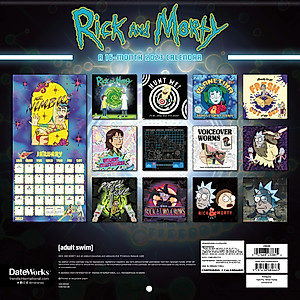 2023 Cartoon Network Rick and Morty Wall Calendar