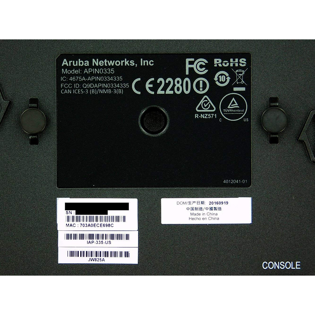 Aruba IAP-335-US Instant Access Point JW825A (802.11ac Wave 2, 2.4GHz/5GHz Dual-Band, Bluetooth Low Energy, POE) (Renewed)