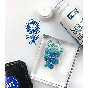 Tsukineko StazOn All-Purpose Stamp Cleaner with Dauber-Top, Lightly Lemon Scented , 2 Fluid Ounce Bottle