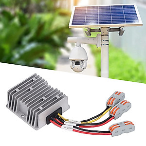 20A 300W MPPT Solar Charge Controller, Waterproof MPPT Charge Controller Buck Synchronous Rectifier Photovoltaic Battery Charger 24 Hours Load Output (14.6V Normally Open)