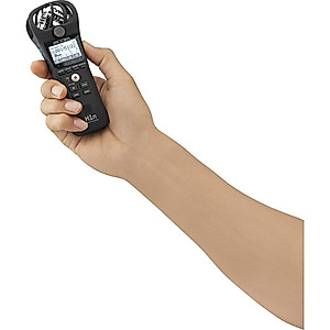 Zoom H1n Portable Recorder, Onboard Stereo Microphones, Camera Mountable, Records to SD Card, Compact, USB Microphone, Overdubbing, Dictation, For Recording Music, Audio for Video, and Interviews