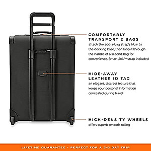 Briggs & Riley Uprights, Black, 26-inch Baseline Medium Checked Expandable