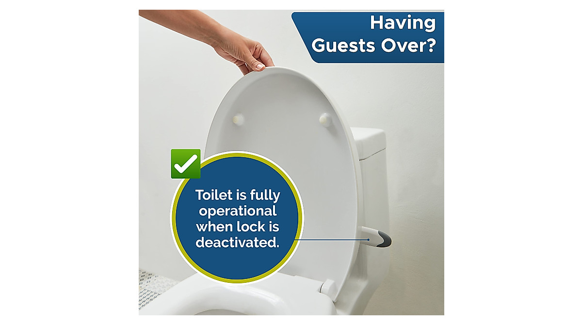 Baby Proof Toilet Lock 2-Pack - Easy Installation, No Tools Needed