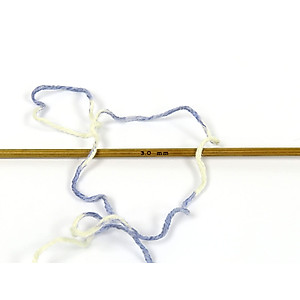 Lot of 4 x 100gr Skeins Ice Yarns Jacquard Cotton (60% Cotton) Yarn Cream Grey Light Blue