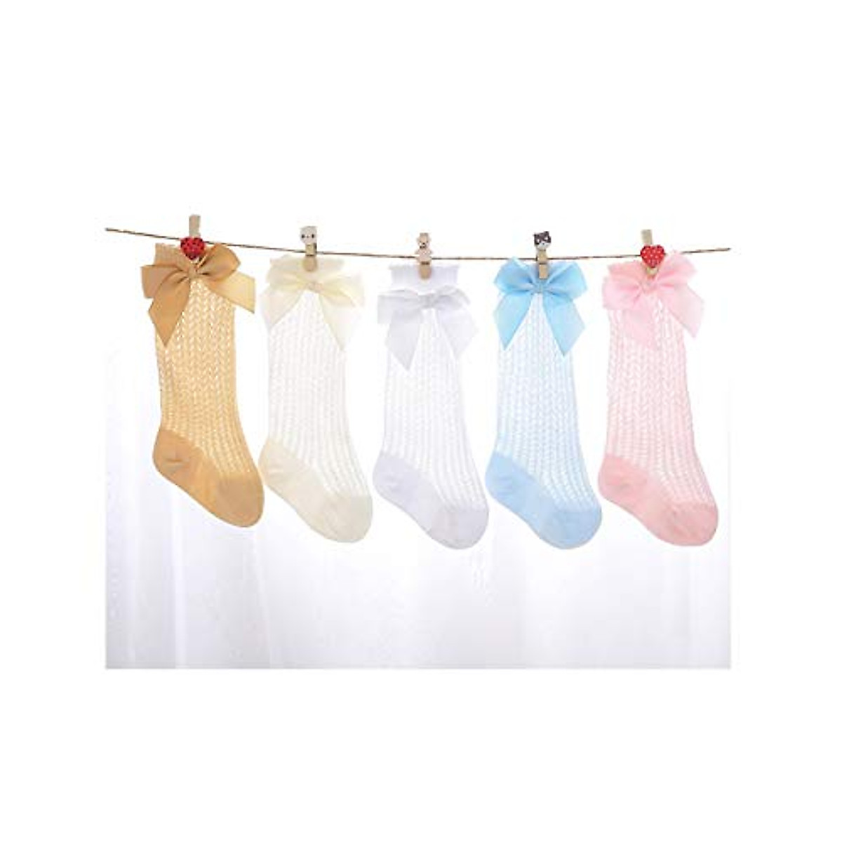 Sunlunckystar Knee High Socks for Baby Girls 1-2 Years