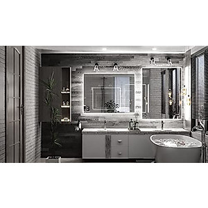 TokeShimi LED Mirror for Bathroom 28 x 36 Inch Anti Fog 3900LM Backlit Bathroom Mirrors for Wall with Light,Vanity Mirror with Memory Function, Stepless Dimmable 6000K (Horizontal/Vertical)