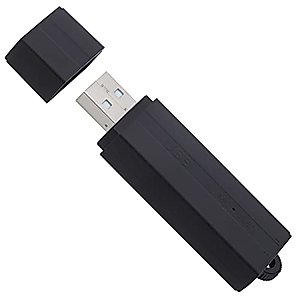 RecorderGear FD50 Mini USB Flash Drive Voice Recorder 8GB Voice Activated Recorder, 25-Day Battery, Time/Date Stamp, Records While Plugged in, Dual Recording Mode Switch Digital Audio Recording Device