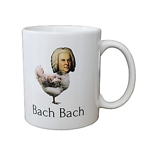 Funny Classical Music Coffee Mug - Bach Bach - Musician Gifts for Classical Music Lovers and Music Teachers