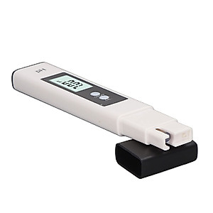PH Tester, Quick Speed Automatic Recognition PH Detector White Backlit Display Resistance Precise Alloy Probe for Aquaculture