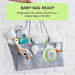 MyBaby Baby Sound Machine, White Noise Sound Machine for Baby, Travel and Nursery. 4 Soothing Sounds, Integrated Clip, Small and Lightweight. Great for Baby Registry Searches