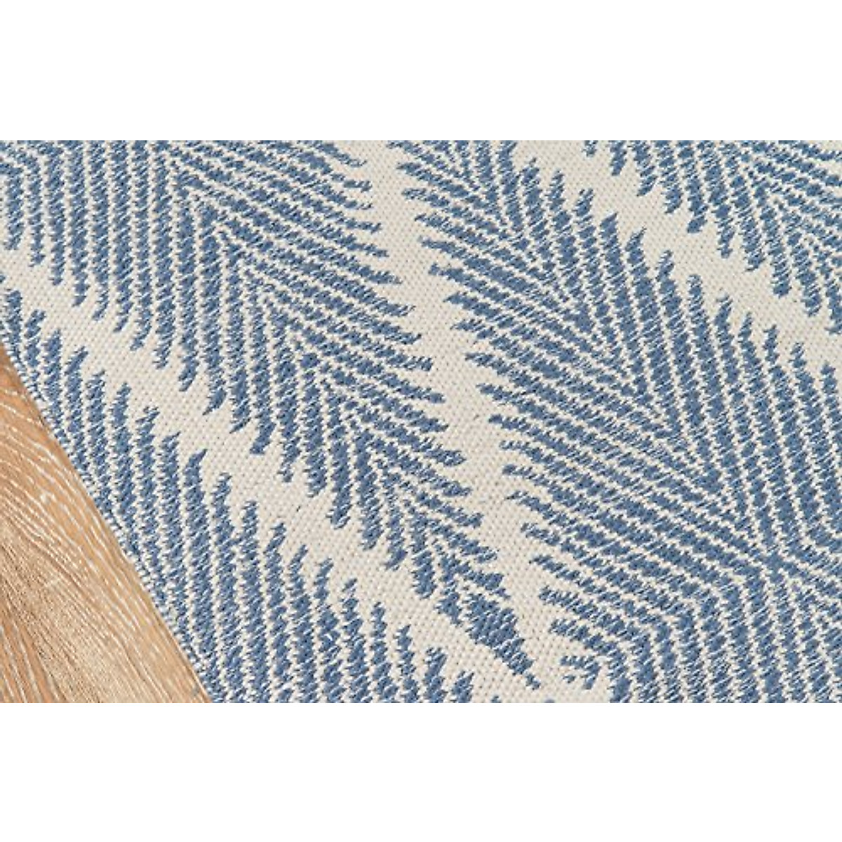 Erin Gates by Momeni River Beacon Denim Hand Woven Indoor Outdoor Area Rug, 7'6" X 9'6" size Mat for Living Room, Bedroom, Dining Room, Nursery, Hallways, and Home Office