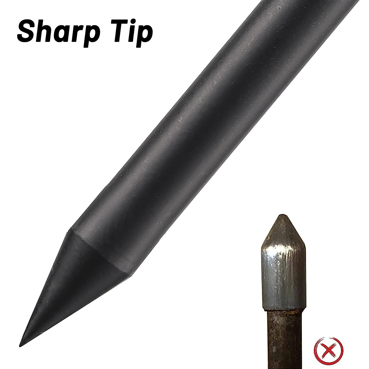 cogardenshower Metal Soil Probe Rod - Septic Tank Locator Tool with T Handle,32-48 Inch Adjustable Ground Probe Rod Steel for Tile Probing,Soil Compaction, Pipe and Gopher Runs Locating