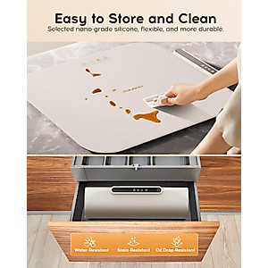 iTRUSOU Electric Warming Tray - Full Surface Heating,Rollable & Portable,Premium Silicone Nano-Material,3 Temperature Settings,Auto Shut-Off -Versatile Food Warmer for Pizza, Meals, and More