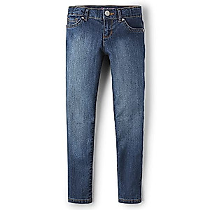The Children's Place Girls Super Skinny Jeans,Victory Blue Wash Single,14