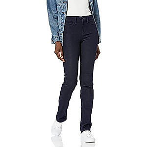 NYDJ Women's Misses Marilyn Straight Denim Jeans, Black BDM, 10