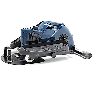 JFIT Under Desk and Stand Up Mini Elliptical/Stepper w/Adjustable Angle, Navy/Black