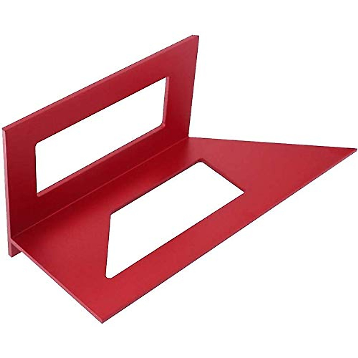 Aluminum Alloy Saddle Layout Square Gauge with 2 Pencils,Multifunctional 45/90 Degree Angle T Ruler 3D Mitre Angle Woodworking Measuring Tools