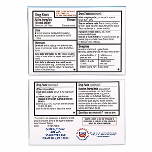 Rite Aid Maximum Strength Laxative, Sennosides USP Tablets, 25 mg, 96 Count | Constipation Relief Laxative Extra Strength | Overnight Fast Acting Laxative | Fiber Supplement & Stool Softeners Softgels