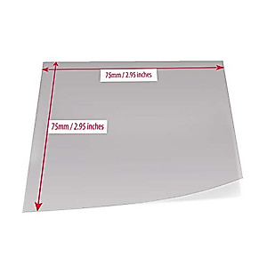 Transparent Sticky Note Pads, 75mm Square, Pack of 10