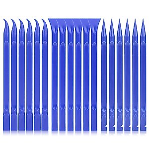 18 PCS Plastic Scraper Tool, Non-scratch Plastic Scraper Multi-Purpose Crevice Cleaning Tool Car Detailing Supplies Scraper for Cleaning Pen-Shaped Scraper for Removing Labels,Stickers,Paint,Food,Dirt