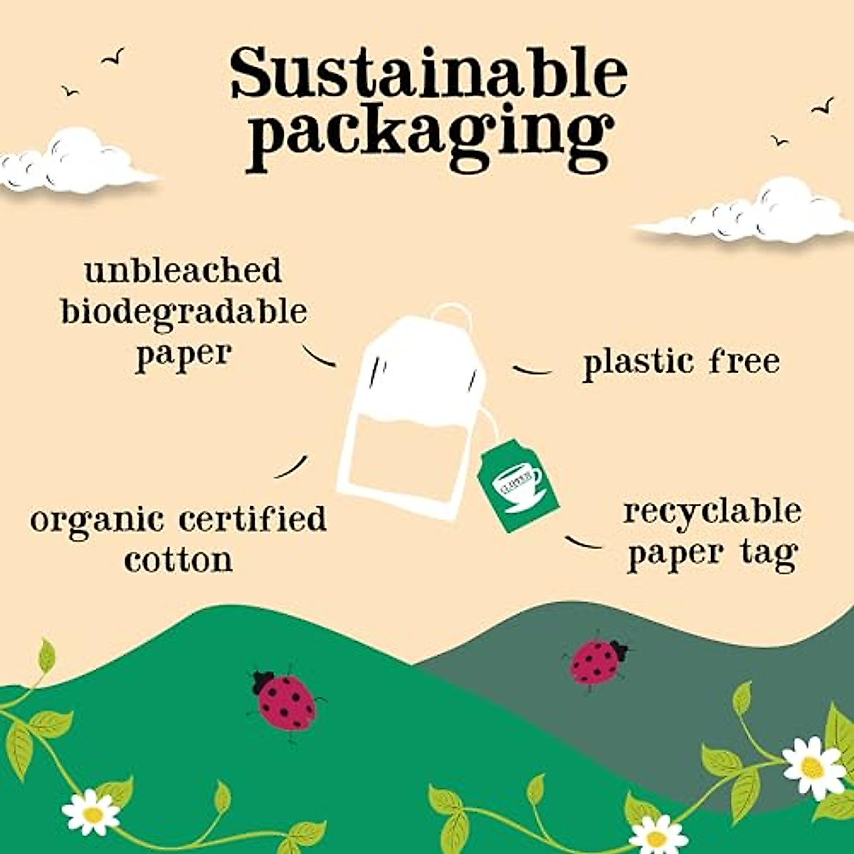 Clipper Tea Chamomile & Peach Teabags – USDA Organic, Great Hot or Iced – Natural, Fair & Delicious Fruity Chamomile & Peach Infusion – 20 Tea Bags