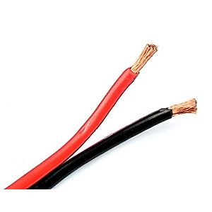 8 Gauge 6 Feet Red Black Speaker Wire Copper Mix Power Ground Car Home Audio