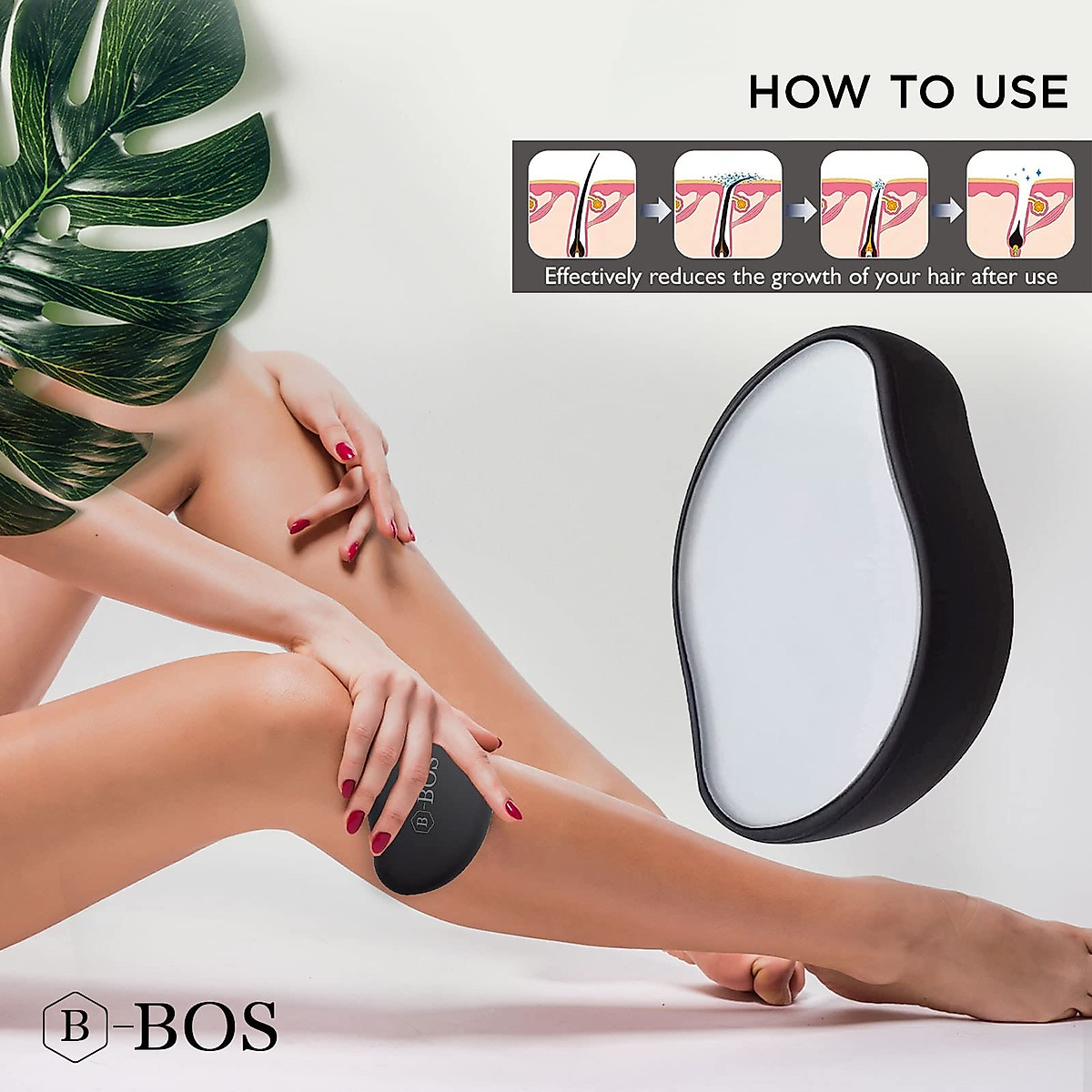 BBOS Hair Removal - Hairo, Hair Remover for Women, Hairo Hair Eraser, Hairo Crystal Hair Eraser, Hairo Razorless Shave, Sunday Skin Hair Eraser, Hair Removel Device, Silky Smooth Hair Eraser Laser