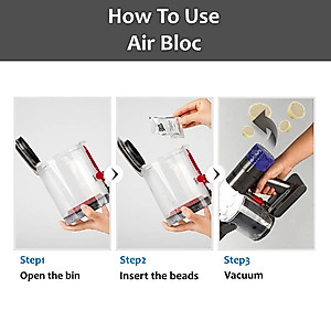 Clean & Block Vacuum Odor Eliminator and Air Freshener for Vacuum Bin and Canister, Safe and effective sterilization solution for home, office, carpet (6 Pack)