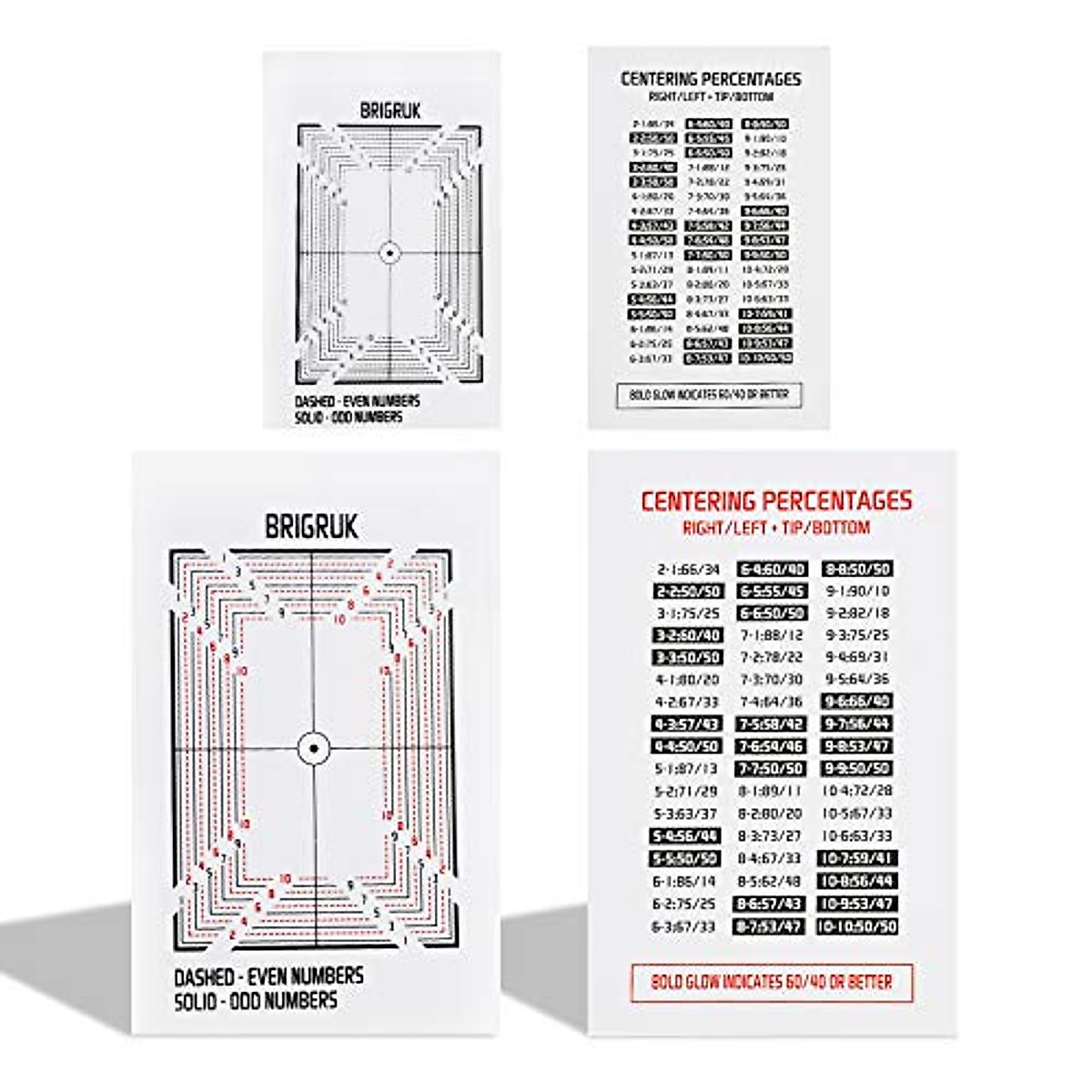 The Center Tool Card Grading - Centering Tool New 2022 Includes 2X Card Centering Tool and 2X Centering Guide (Card)