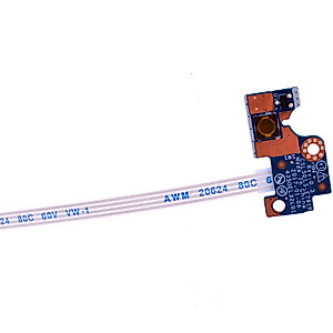 Deal4GO Power Button Board w/Cable LS-E791P NBX00026H00 Replacement for HP Pavilion 15T-BR 15Z-BW 15-BS 250 G6 255 G6