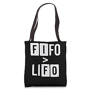 FIFO LIFO Math Accountant Finance CPA Bookkeeper Funny Cute Tote Bag