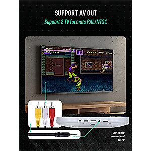 EQUITARE Handheld Game Console, Built in 6000+ Games, 3.0 Inch IPS Screen Retro Handheld Game Console, SF2000 Handheld Console Support 7 Emulators & AV Output, Ideal Gift for Kids Adults