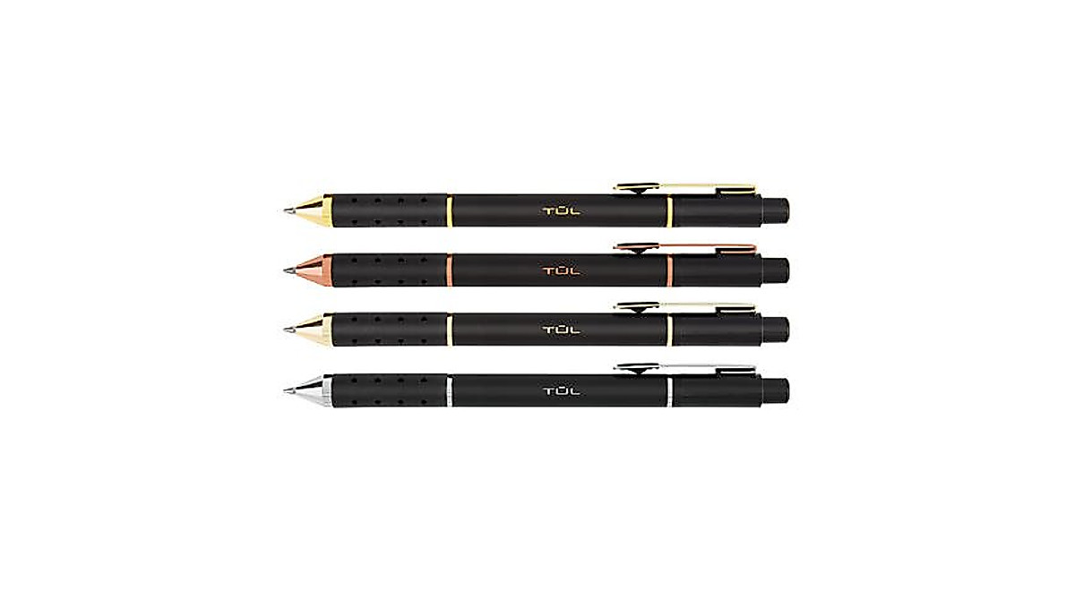 TUL Element Retractable Ballpoint Pens - Pack of 4