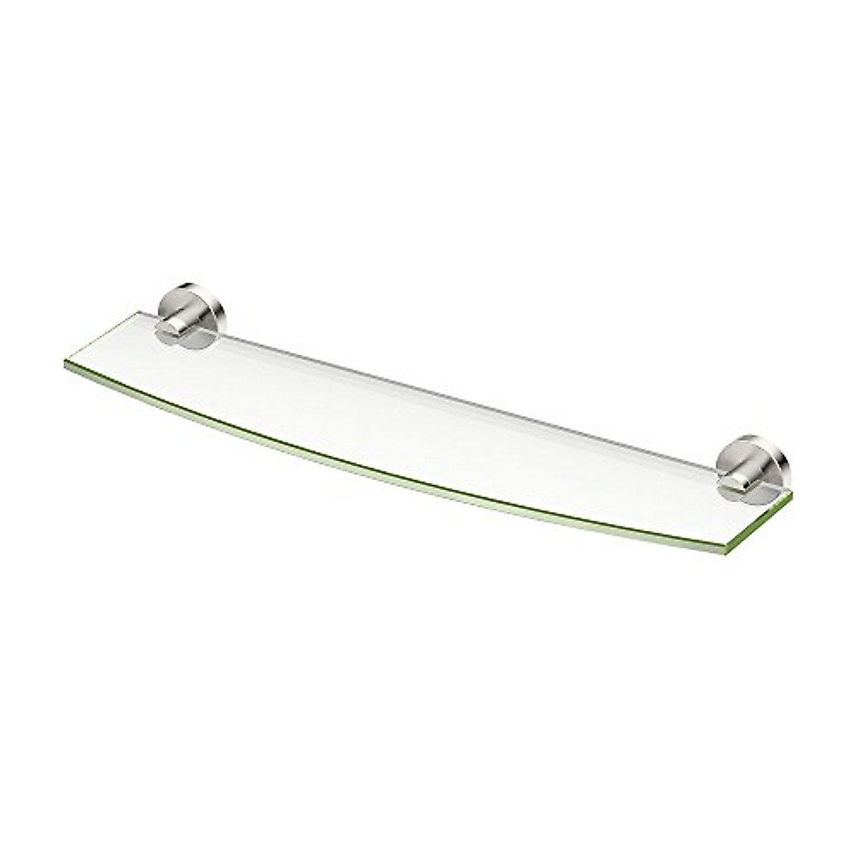 Gatco 4646 Glam Glass Shelf, 20 Inch, Satin Nickel