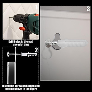 Barydat Acrylic Brochure Holder Wall Mount Plastic Magazine Display Clear Literature Rack Acrylic Pamphlet Holder Wall Mount Flyer Brochure Organizer, 3 Magazine Pockets, 6 Pamphlet Pockets