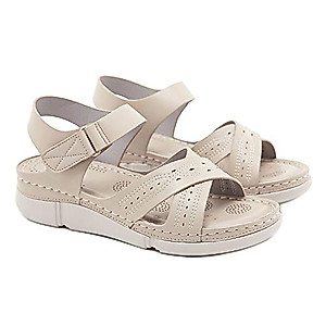 Flip Flops for Women, Plantar Fasciitis Sandals for Flat Feet with Arch Support, Comfortable Walking Thong Style Flip Flops Sandals