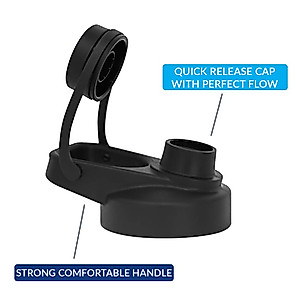 MIRA 24 oz Stainless Steel Water Bottle - Hydro Vacuum Insulated Metal Thermos Flask Keeps Cold for 24 Hours, Hot for 12 Hours - BPA-Free Spout Lid Cap - Olive Green