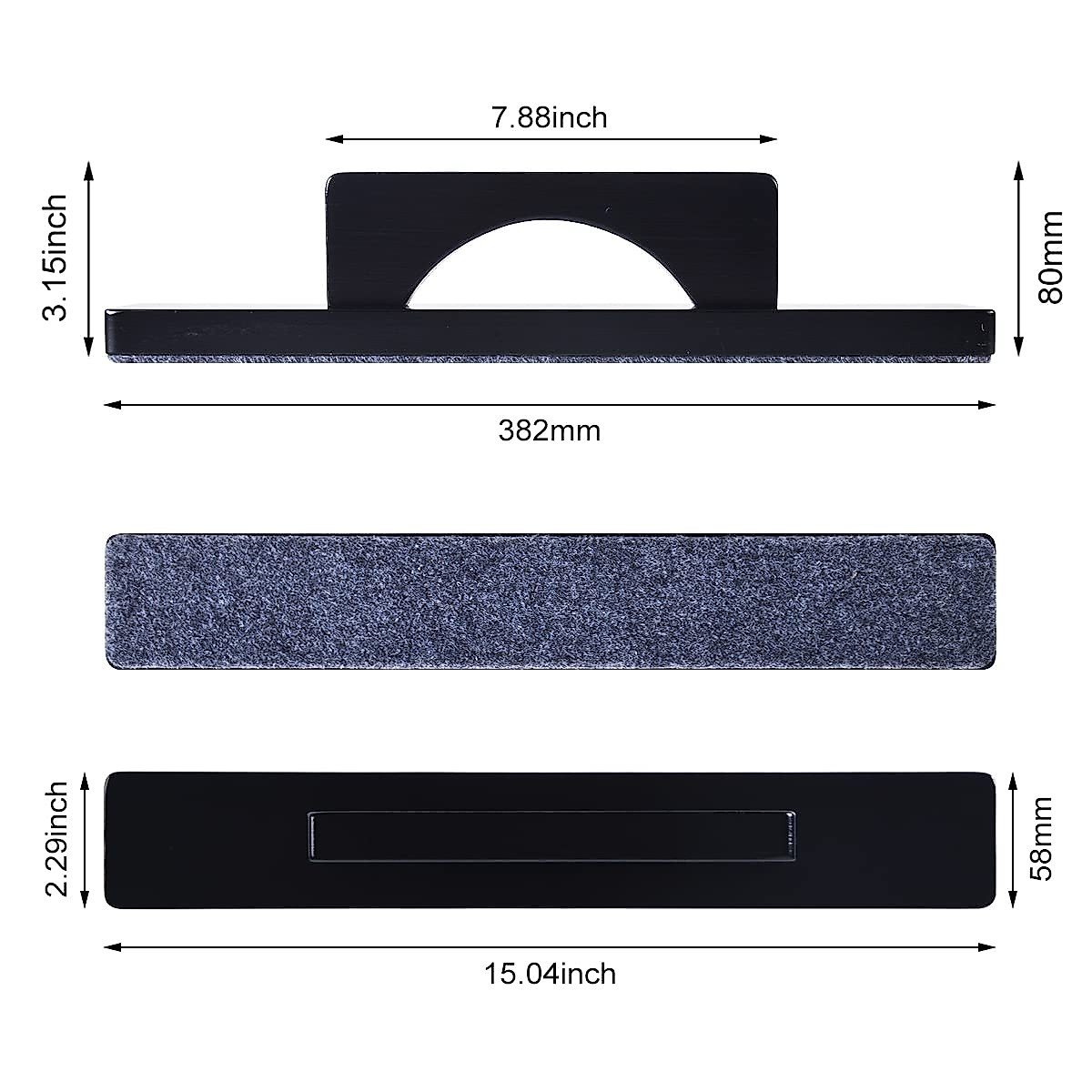 Shuffleboard Brush Shuffleboard Sweep（Black